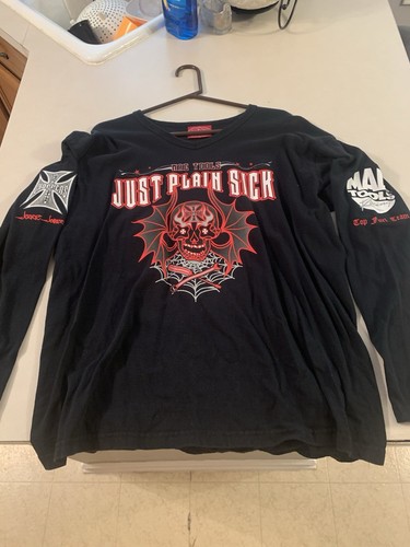 Rare Jesse James West Coast Choppers Mac Tools Men’s Long Sleeve Top ...