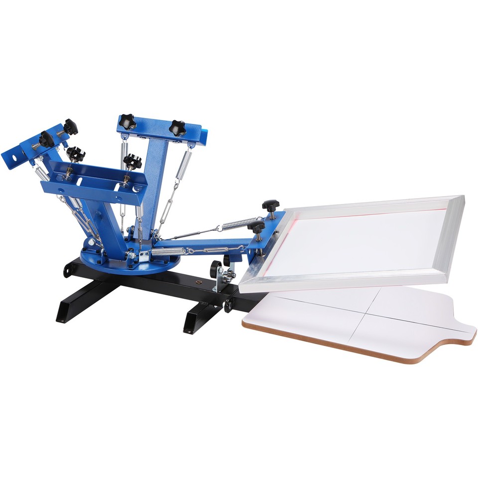 4 Color 1 Station Silk Screening Screenprint Press Screen Printing ...