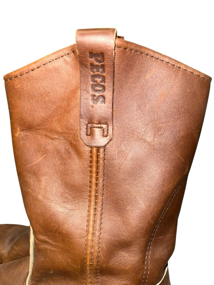 Red Wing Shoes 1178 Pecos Nailseat Brown Leather Boots Size UK 6.5 D Western | eBay