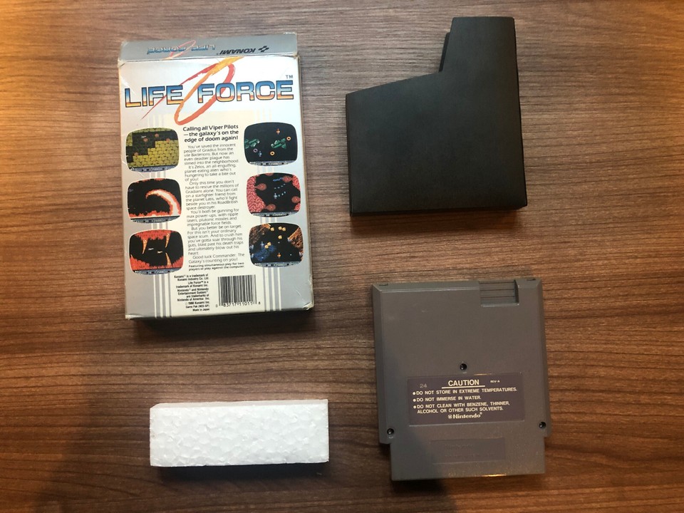 Life Force Nintendo NES Cart + Box Authentic / Tested 83717110118 | eBay