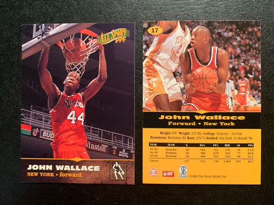 John Wallace ROOKIE 1996 ALL SPORT PPF Lot of 2 ( TWO ) Cards New York ...
