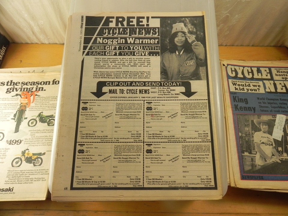 CYCLE NEWS Motorcycle Newspaper - November 21, 1979 - Mike Baldwin | eBay