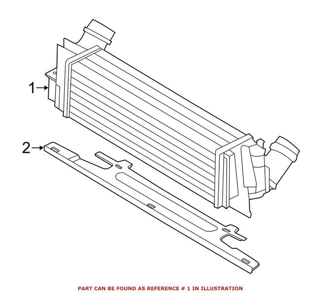 2013-2017 BMW X3 Turbocharger Intercooler Radiator 17517823570 OEM for ...
