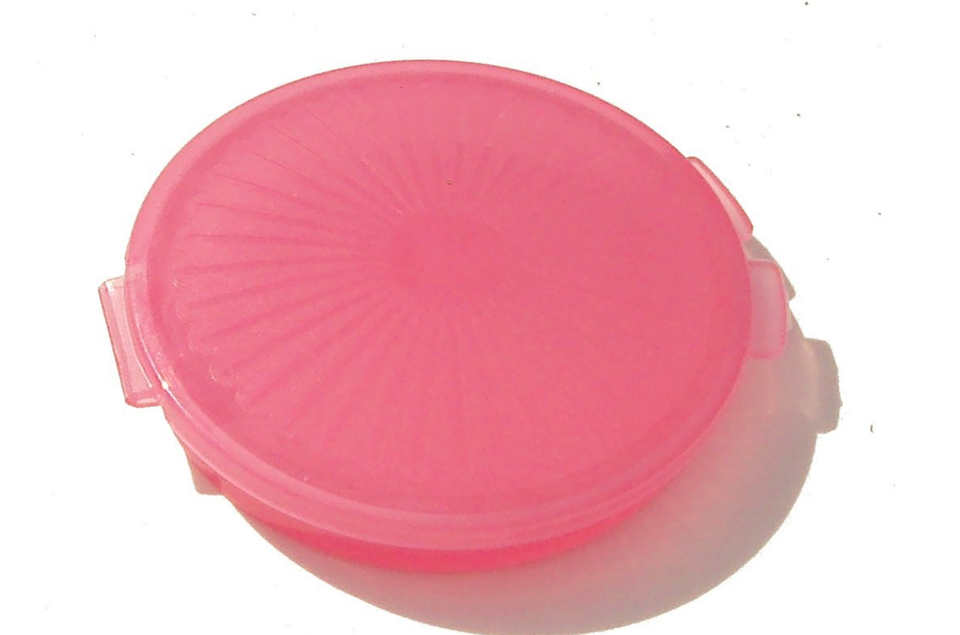 Tupperware Clamshell Pill / Change Keeper Container Sheer Pink 1224 ...