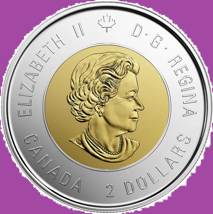 2019 Canada D-Day 75th Anniv Remembrance Coloured Two Dollars Toonie ...