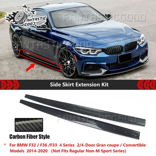 For BMW F32 F33 F36 4 Series M Sport 2014-2020丨Carbon Fiber Side Skirt ...
