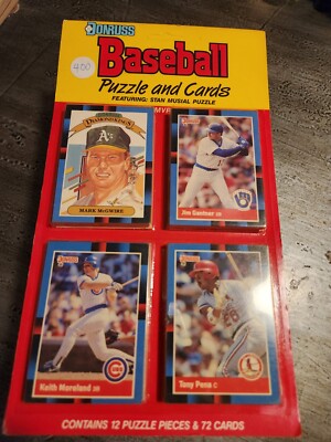 1988 Donruss Baseball Blister Pack Lot Of 9 Unopened Mark McGqire Roger ...
