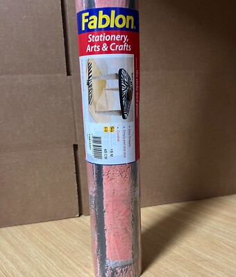Fablon 17.71-in W x 590-in H Self-adhesive Red Graphic Prints Wall ...