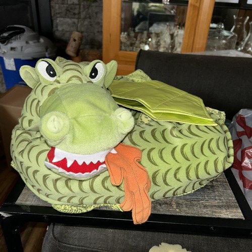 Ikea Minnen Drake / Winged Fire Dragon Approx 75" Green Serpent Snake ...