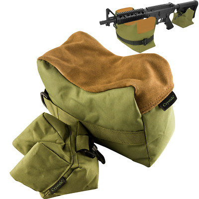 2/Set Rifle/Air Gun Front And Rear Rest Bench Bag Hunting Shooting ...