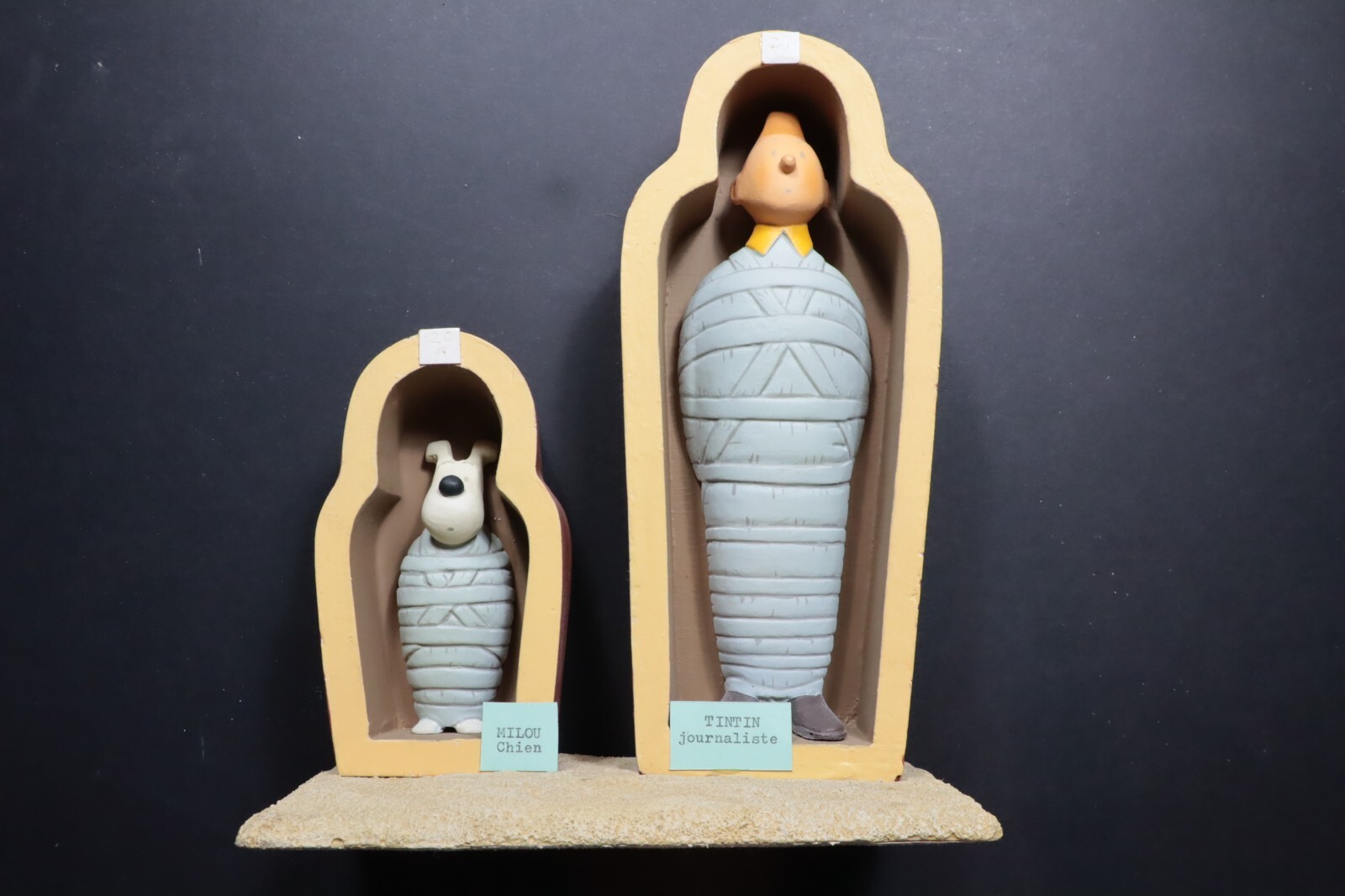 Tin Tin & Milou Sculpture figures from Cigars of the Pharaohs by Leblon ...
