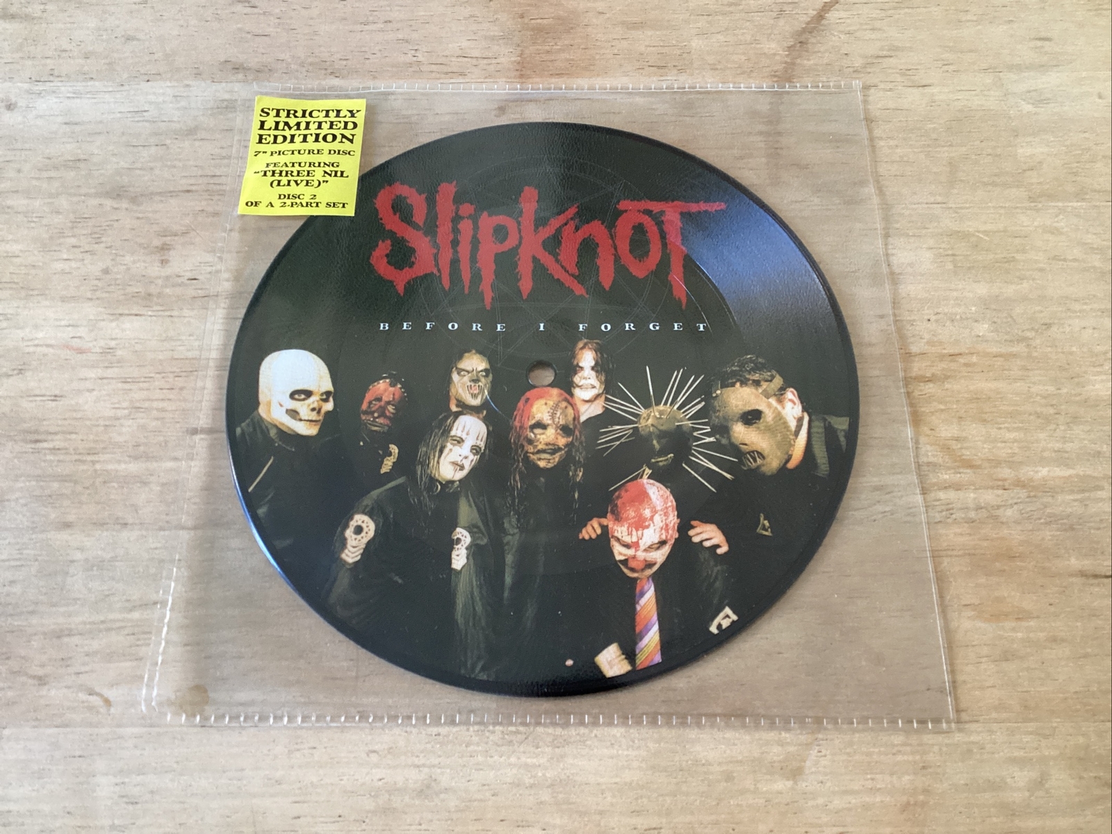 Slipknot – Before I Forget 7" Picture Disc Limited Edition Single ...