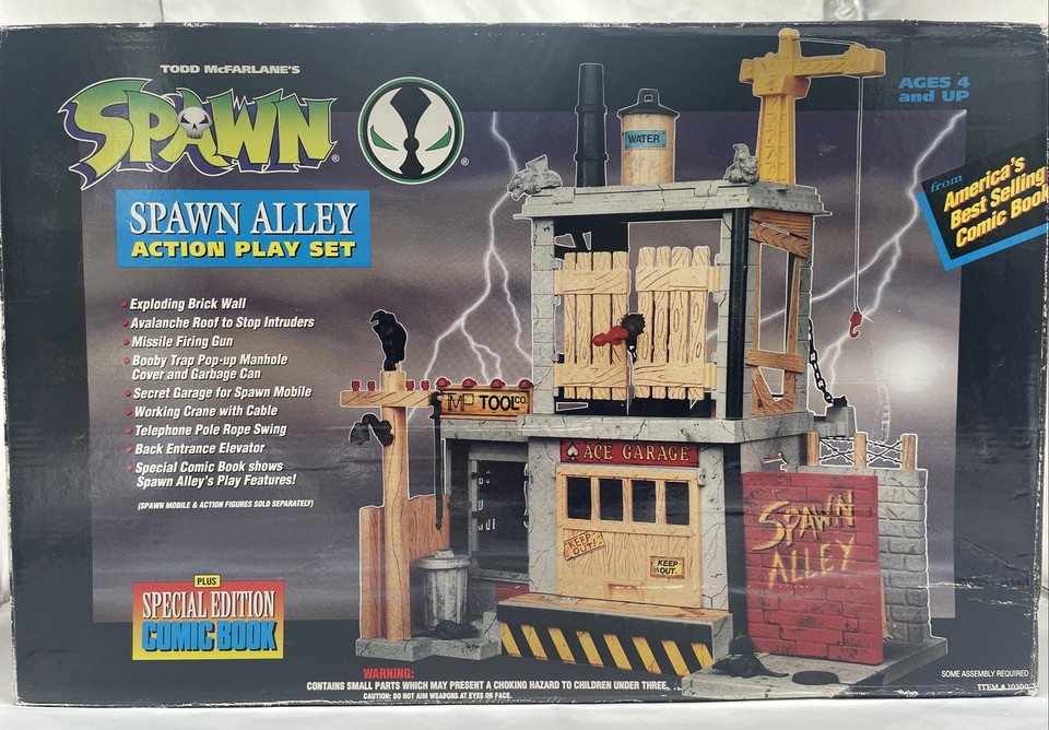 1994 Todd McFarlane's Spawn: Spawn Alley Action Play Set in it's ...