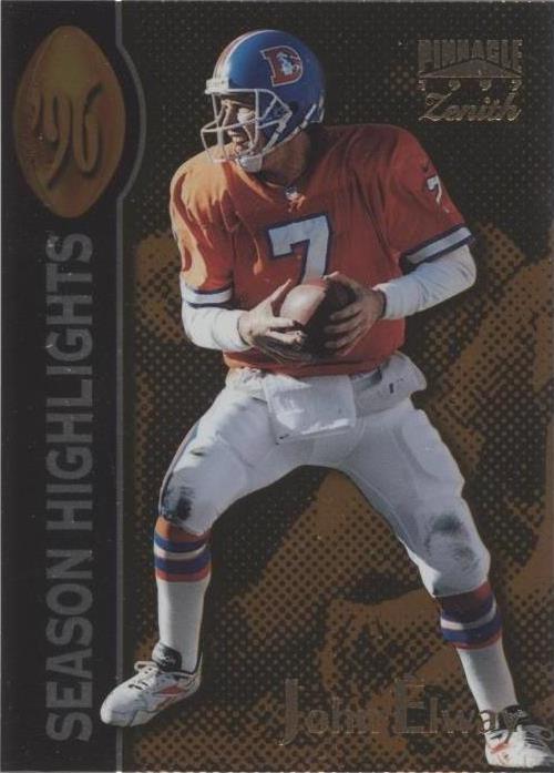 1997 Pinnacle Zenith - '96 Season Highlights John Elway #136 for sale ...