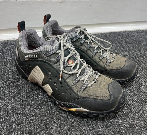 Men's MERRELL CONTINUUM Intercept Charcoal Hiking Shoe Vibram Sole Size ...