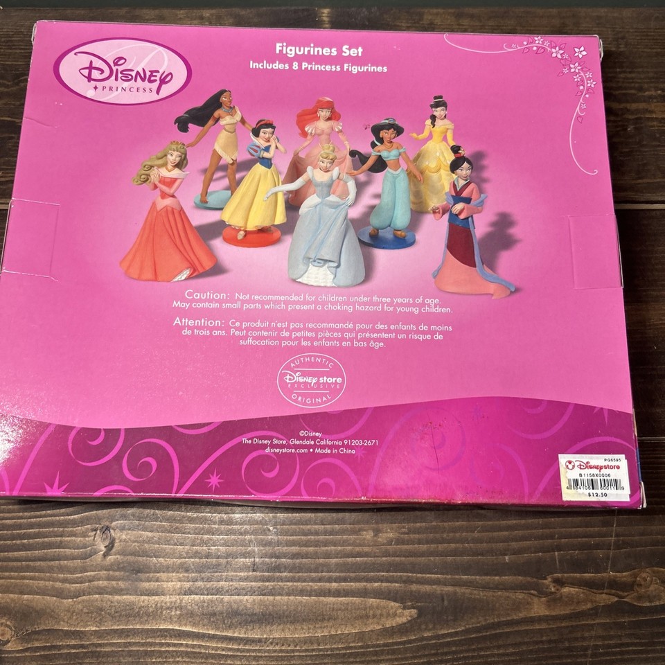 DISNEY Princess Figurines 8-Piece Set -Disney Store Exclusive | eBay