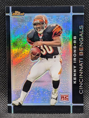 2007 Topps Finest Rookie Black Refractor /99 Kenny Irons #115 Rookie | eBay