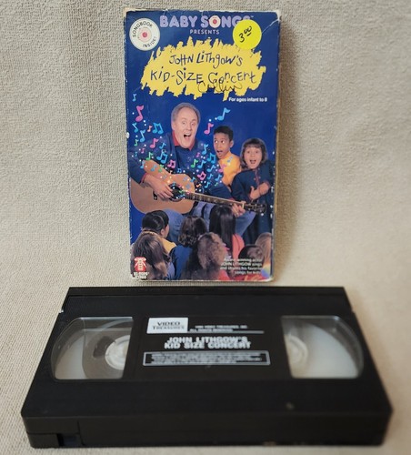 Babysongs Presents John Lithgow's Kid-Size Concert VHS Tape Hi-Tops ...