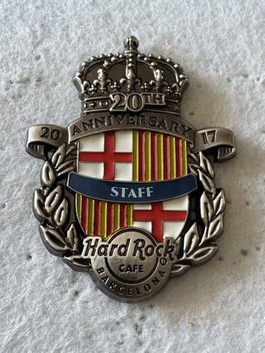 Hard Rock Cafe Barcelona 20th Anniversary Staff Pin | eBay