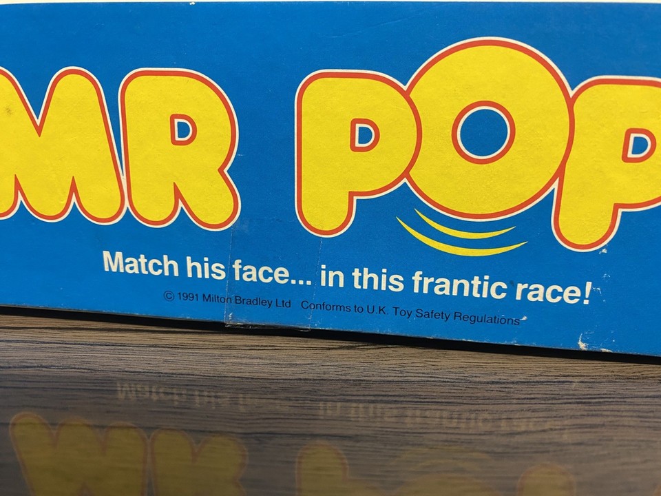 Vintage Mr Pop! Game - Match His Face In A Race - MB Games 1992 ...