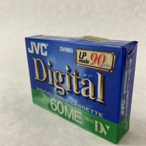 JVC DVM60 60ME Mini DV Digital Video Cassette LP Mode 90 Minutes SEALED ...