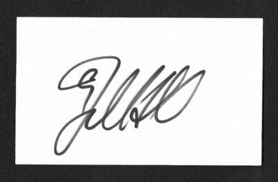 John Hall Autographed Signed 3x5 White Index Card - New York Jets - COA ...
