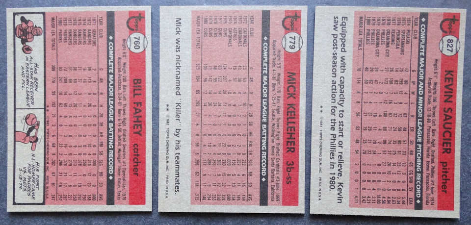 1981 Topps Traded Detroit Tigers Team Set of 3 Baseball Cards | eBay