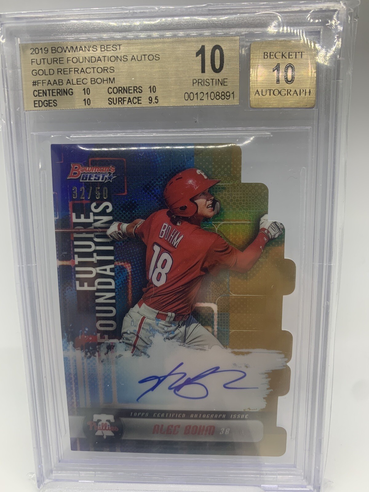 Alex Bohm Bowman /50 PRISTINE Pop 1 Gem | eBay