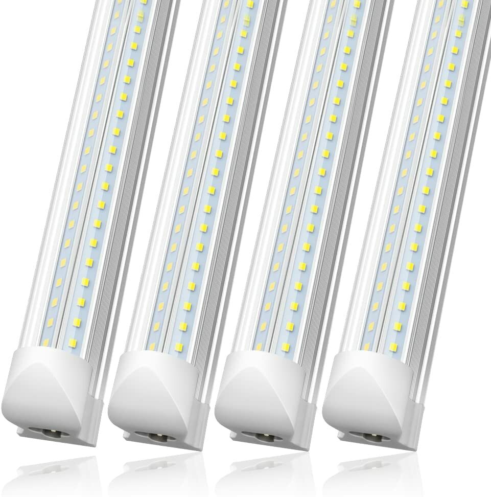 T8 Integrated 4FT LED Tube Light Bulbs 36W 4 Foot LED Shop Light ...