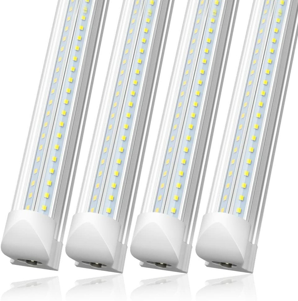T8 Integrated 4FT LED Tube Light Bulbs 36W 4 Foot LED Shop Light ...