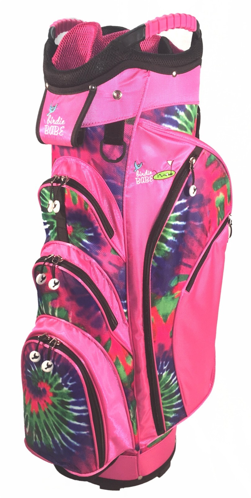 Birdie Babe Pinkadelic Pink Womens 14-way Ladies Cart Golf Bag w Cooler ...