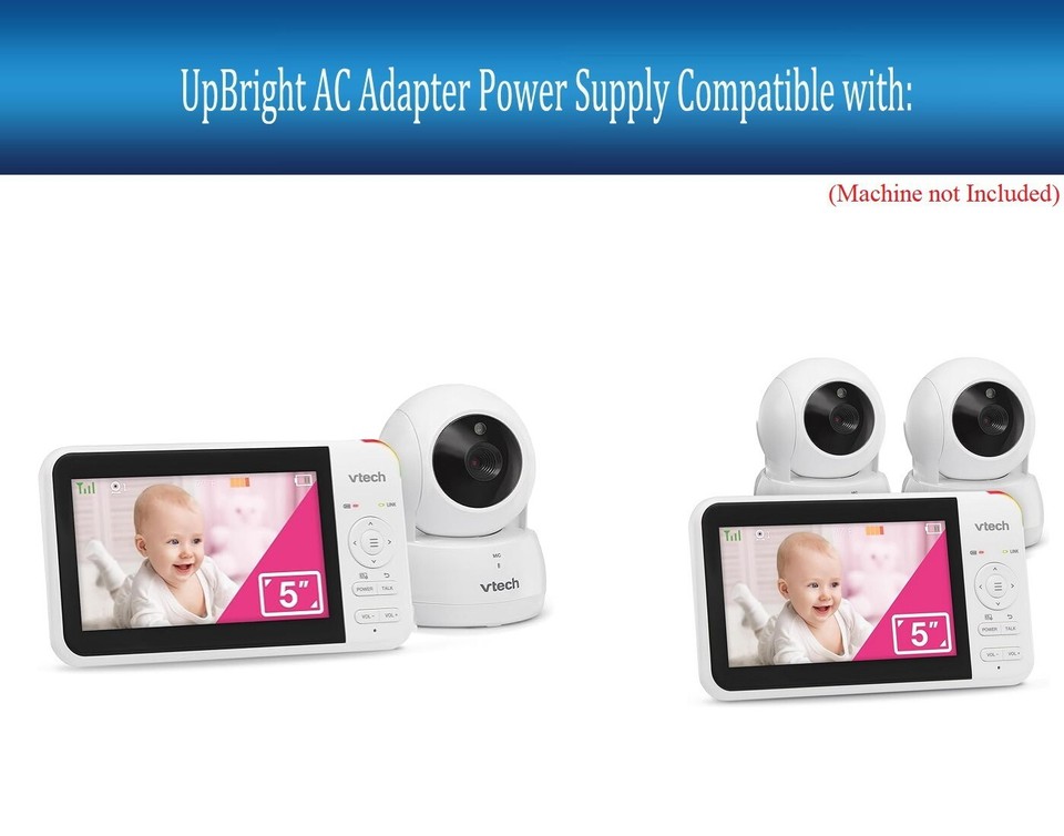 AC Adapter For VTech VM924 VM924-2 Pan-Tilt-Zoom Video Baby Monitor ...