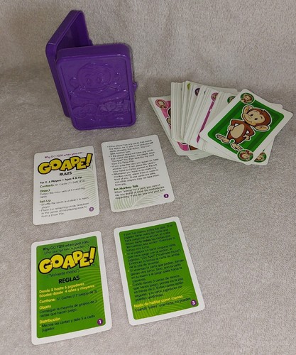 Patch Go Ape! Card Game Like Go Fish, w/ Plastic Case English/Spanish ...