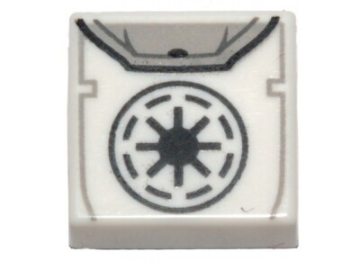 LEGO 3070bpb268 Tile 1 x 1 with Groove with Black SW Galactic Republic ...