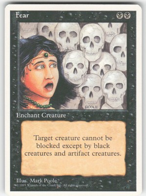 Magic The Gathering MTG Unlimited Edition Fear | eBay