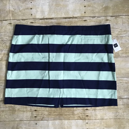 Gap Designed & Crafted Women’s Zip Back Light Peppermint Stripe Mini Skirt Sz 14 | eBay