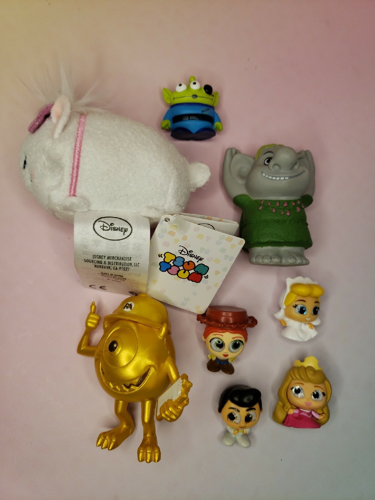Disney Figure Lot Frozen Troll Monsters Inc Mike Doorables Marie Toy ...