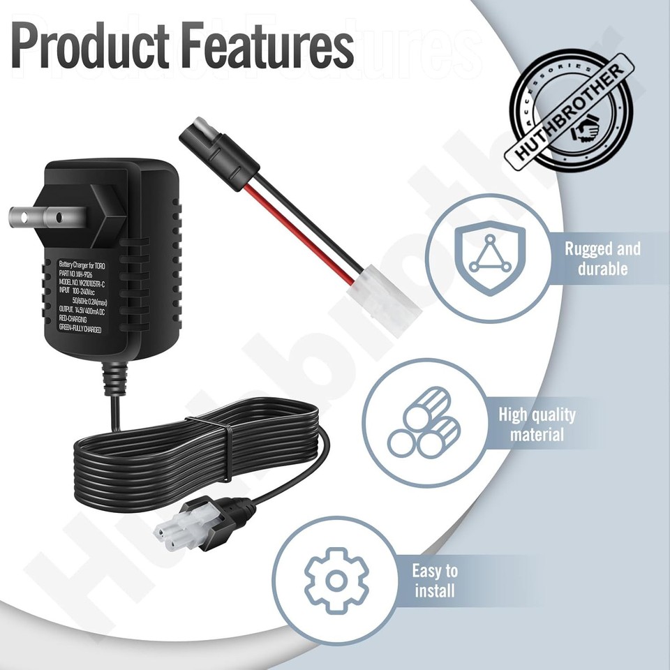 Toro Battery Charger Compatible With Lawn Mowers 30 Day Money Back ...