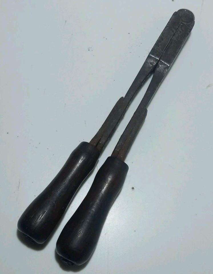 Antique Civil War Musket Ball Bullet Mold Dual Cavity And Leather ...