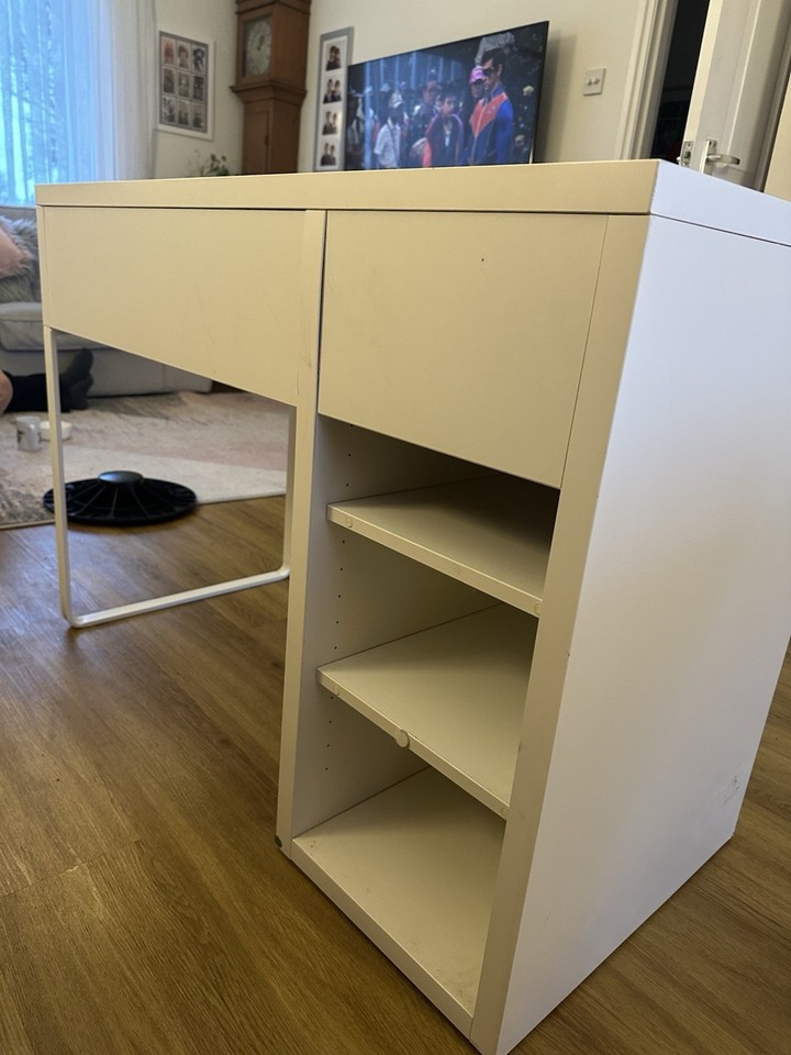 IKEA Micke Desk White, 105cm x 50cm x 75cm | eBay UK
