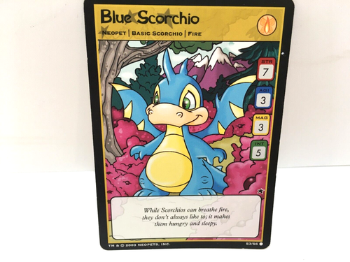 2003 Neopets TCG BLUE SCORCHIO Non Foil #S3/S6 | eBay
