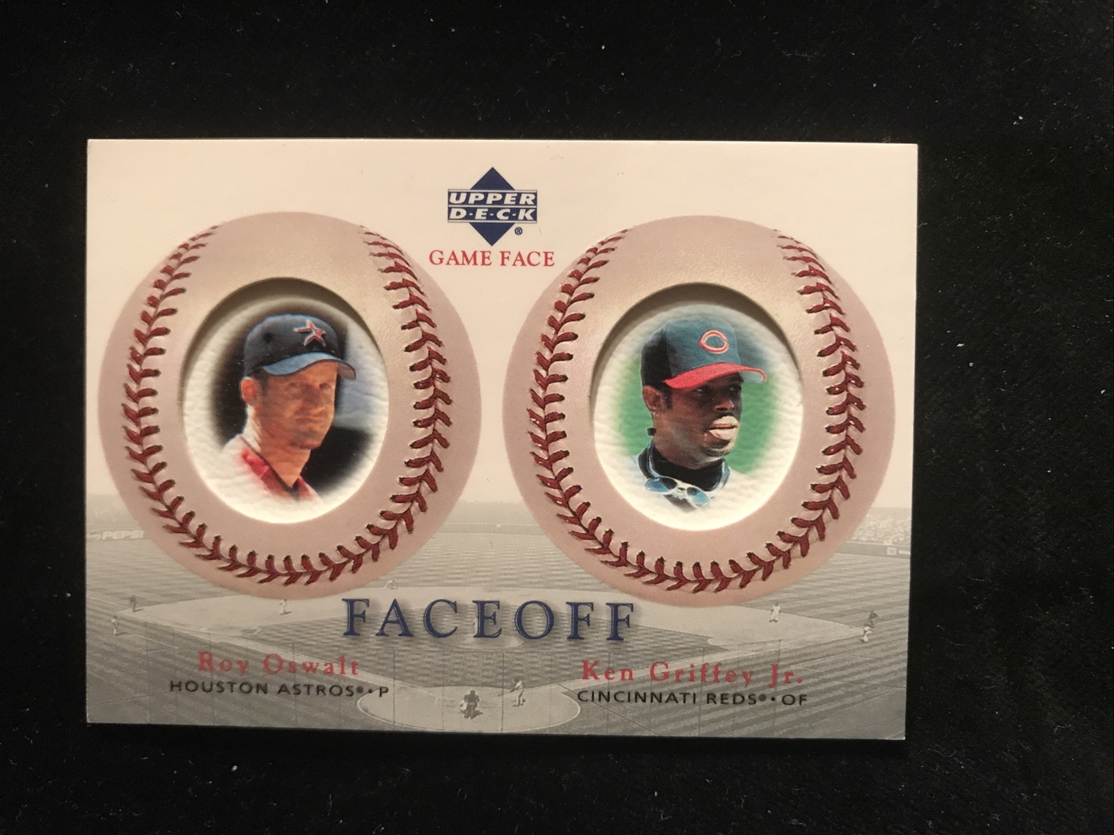 2003 Upper Deck Game Face - Faceoff Ken Griffey Jr, Roy Oswalt #172 for ...