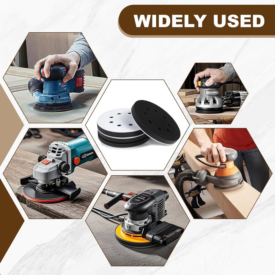 5 inch Hook Loop Soft Foam Interface Sanding Disc Sander Buffer Backing ...