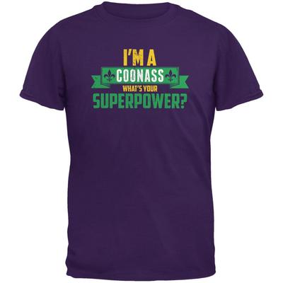 Mardi Gras I'm a Coonass What's Your Superpower Purple Youth T-Shirt | eBay
