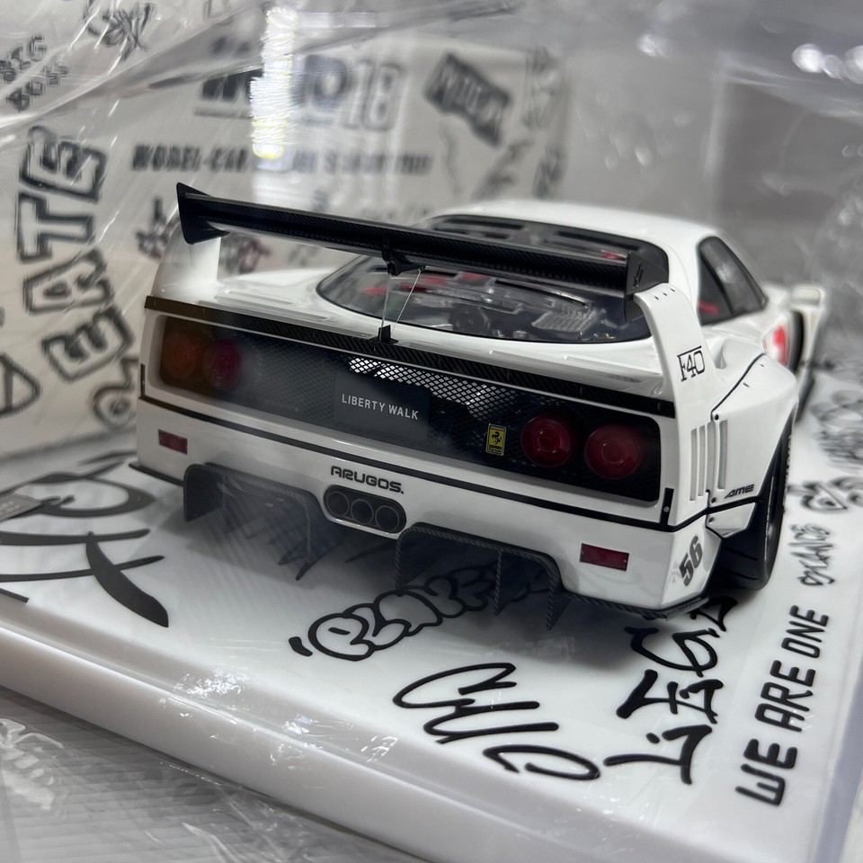 1/18 INNO Ferrari F40 LBWK White Tokyo Auto Salon 2023 IN18R-LBWKF40 ...