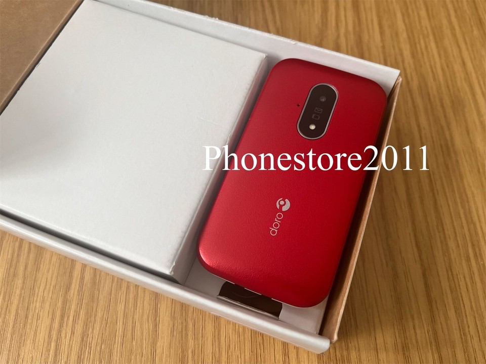 Doro 6820 Big Button Flip Phone 4G 2.8'' Unlocked - Red & White With ...