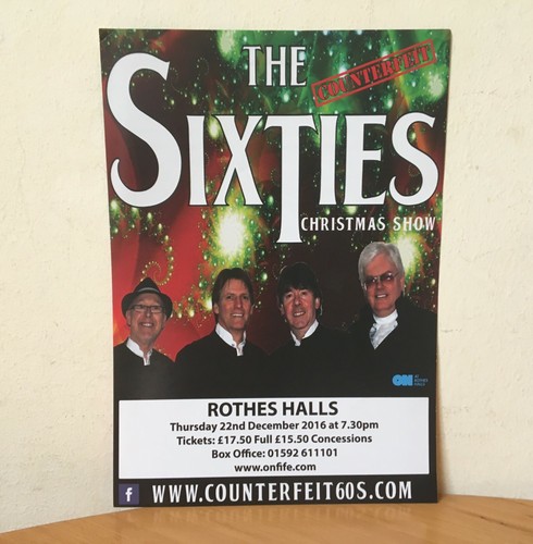 "THE COUNTERFEIT SIXTIES" CHRISTMAS SHOW-ROTHES HALLS,FIFE-2016-LEAFLET ...