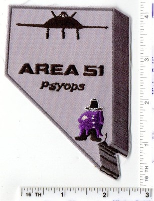 AREA 51 - Psyops - Novelty Patch | eBay