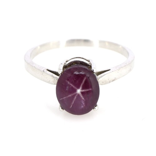Star Ruby Gemstone Ring 925 Sterling Silver Ring Women's Bridal Fashion Jewelry | eBay