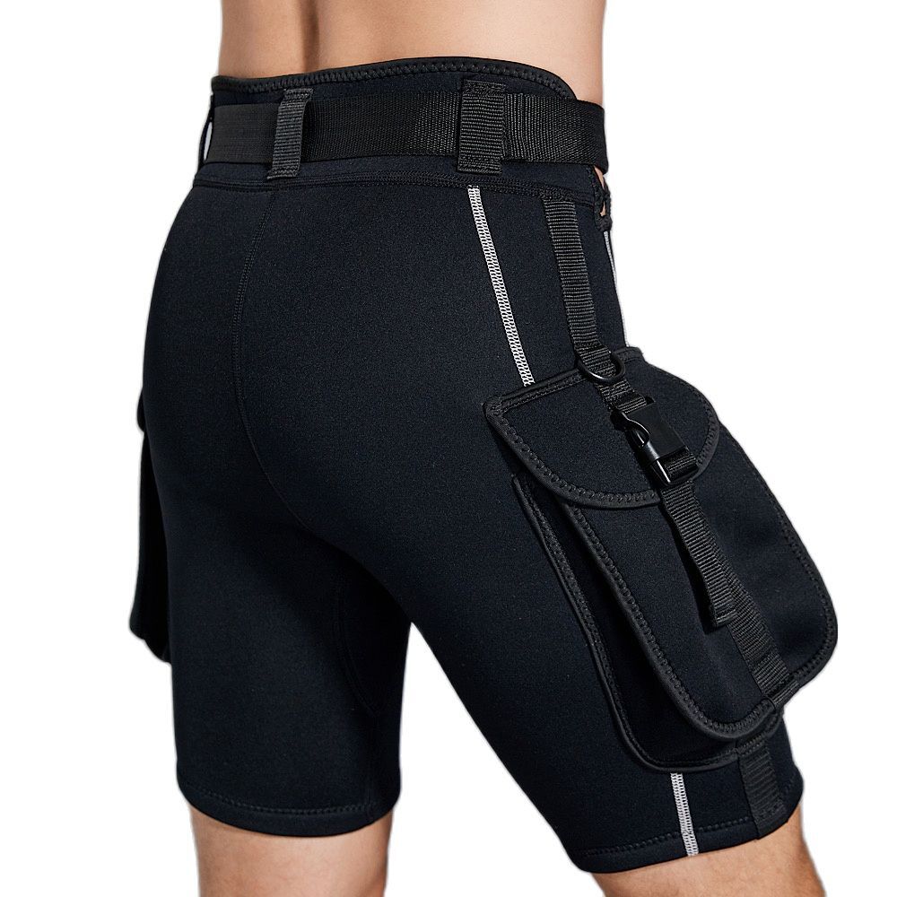 Diving Shorts with Pocket 2mm Neoprene Tech Shorts Wetsuits Surfing ...